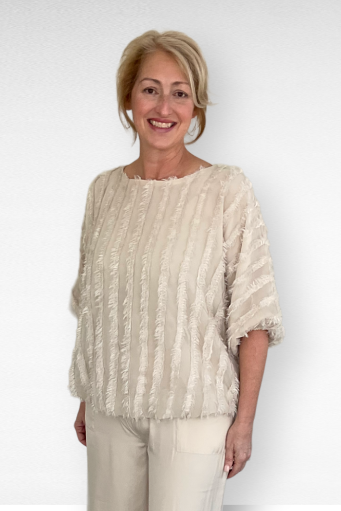 Winona Woven Feathered Top | Love, JUDE Clothing